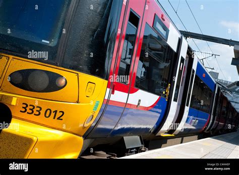 Close Up Of The Front Of A Class 333 Train In Northern Rail Livery At