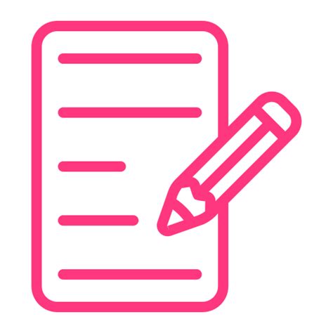 Writing Generic Outline Color Icon