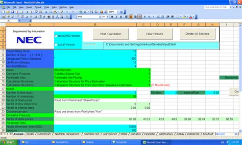 Control Sheet Of The Excel Client Download Scientific Diagram