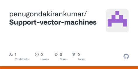 GitHub Penugondakirankumar Support Vector Machines