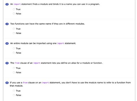 Solved An Import Statement Finds A Module And Binds It To A Chegg