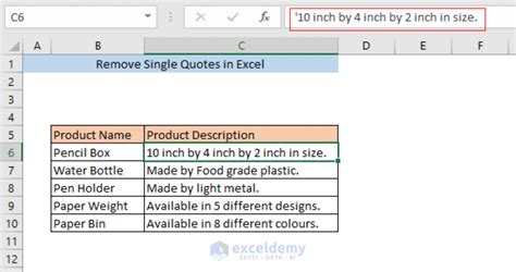 How To Remove Single Quotes In Excel Ways ExcelDemy
