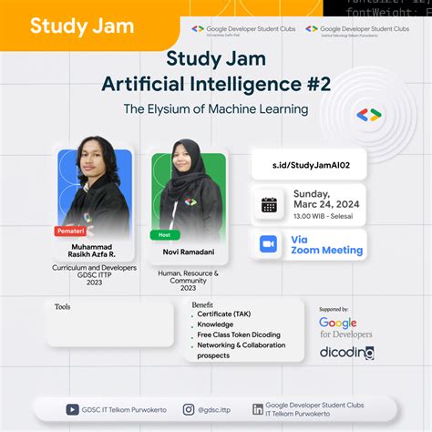 Study Jam Ai 2 The Elysium Of Machine Learning Dicoding Indonesia