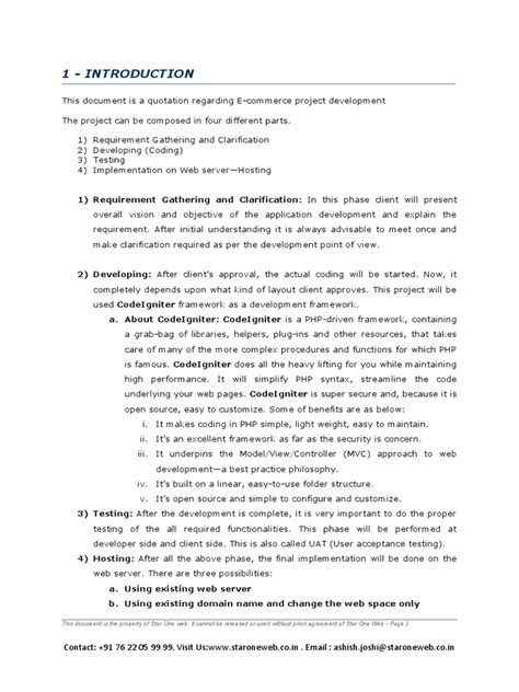 Sample Ecommerce Website Qutation Final Pdf World Wide Web Internet And Web