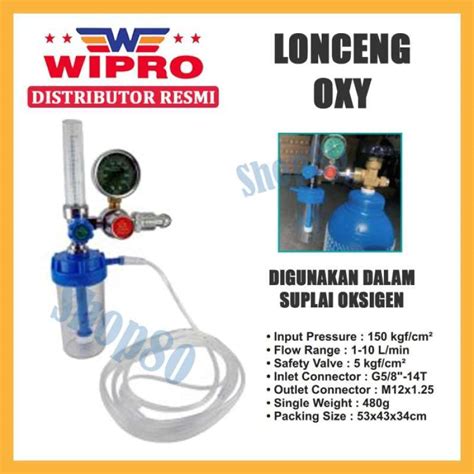 Promo Wipro Regulator Medical Oxygen Oksigen O2 Medis Pernapasan Lonceng Oxy Diskon 17 Di