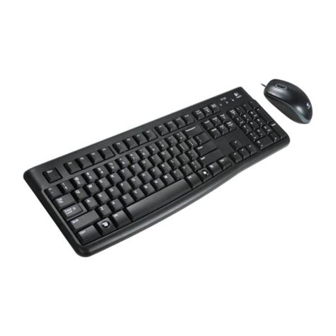 Logitech Mk120 Combo Wired Usb Keyboard And Mouse Jungle Lk