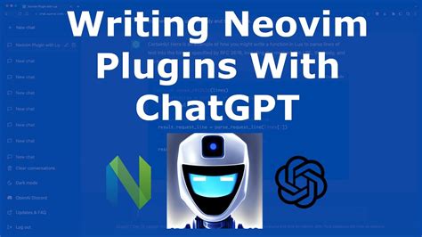 Writing Neovim Plugins With Chatgpt Youtube