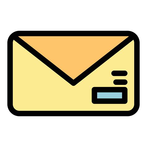 Classic Envelope Icon Color Outline Vector 15040322 Vector Art At Vecteezy