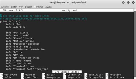 neofetch Obtener toda la información del sistema Linux EsGeeks