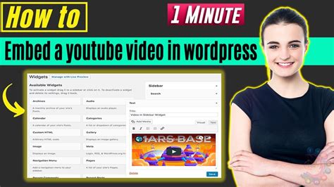 how to embed a youtube video in wordpress 2024 youtube