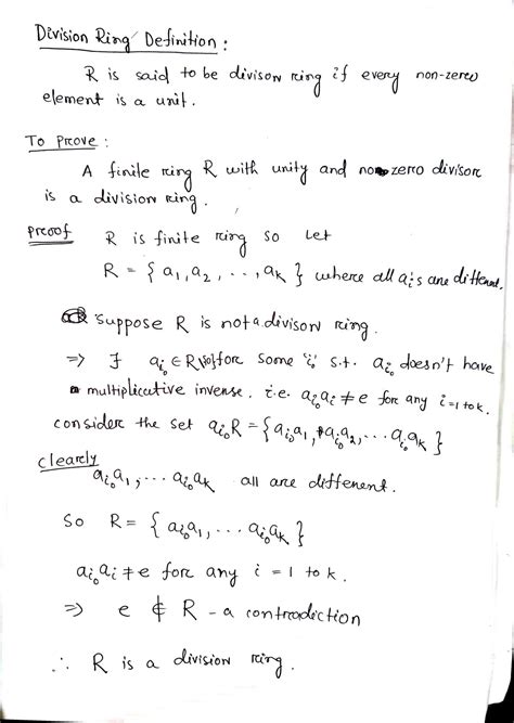 answered prove that a finite ring r with unity… bartleby