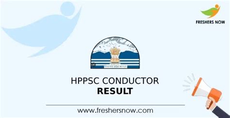 HPPSC Conductor Final Result Released Cut Off