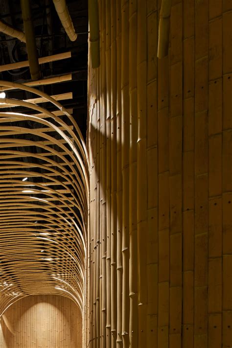 Imafuku Architects Completes Dongshang Bar With Bamboo Surfaces