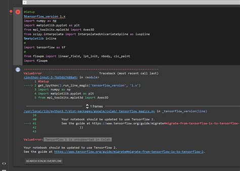 Tensorflow 1 Is Unsupported In Colab · Issue 103 · Differentiableuniverseinitiativeflowpm