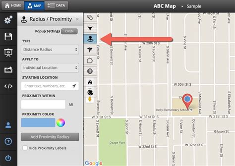 How To Use The Distance Radius Tool Maptive Answer Center