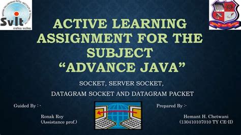 Socket And Server Socket Pptx