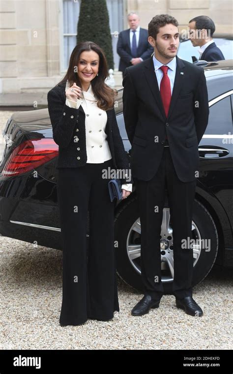 Lara Al Azem Hariri And Her Son Hussam Hariri Seen As Lebanese Prime