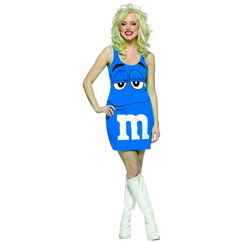 Mandms Adult Blue Tank Dress Costume