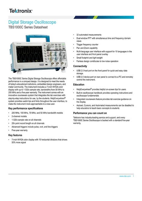 Tektronix Oscilloscope For Industrial 100 Mhz At ₹ 65000 In Pune