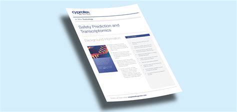Safety Prediction And Transcriptomics Fact Sheet