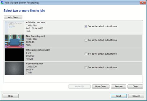 Combine Multiple Screen Recordings Into A Single File
