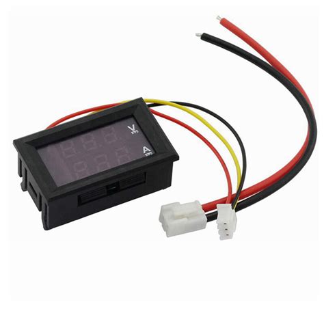 Dc 100v 10a 전압계 전류계 Led 앰프 듀얼 디지털 전압계 게이지 전압 전류계 전압 검출기 테스터 모니터 패널 측정