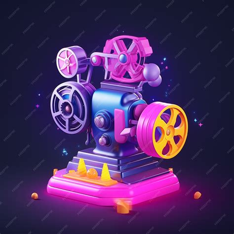 3d 시네마 프로젝터의 전망 Ai 생성 이미지