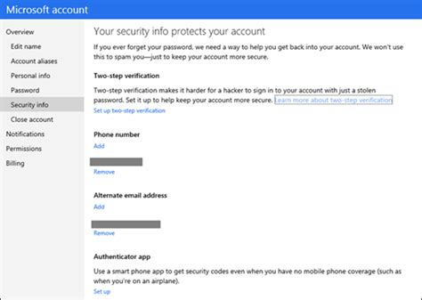 Enable Two Step Verification For Microsoft Account Outlook Hotmail Skype Xbox Live