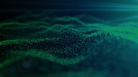 dynamic wave of glowing particles futuristic data flow information