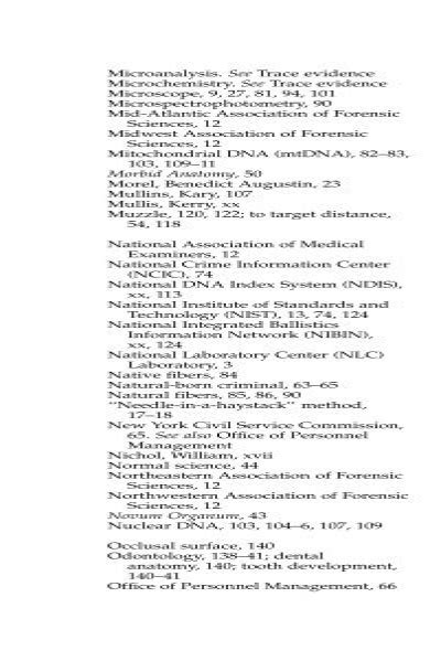 Microanalysis See Trace
