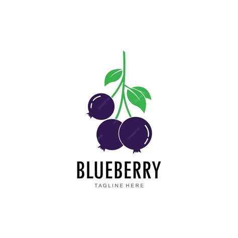 Premium Vector Blueberry Logo Vector Template Icon Illustration Design