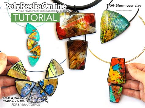 4 Polymer Clay Tutorials Polymer Clay Jewelry Polymer Necklace Polymer Clay Bead Fimo