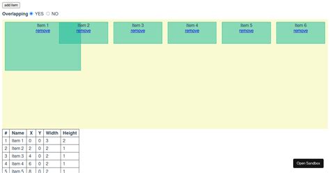 gridstack examples codesandbox