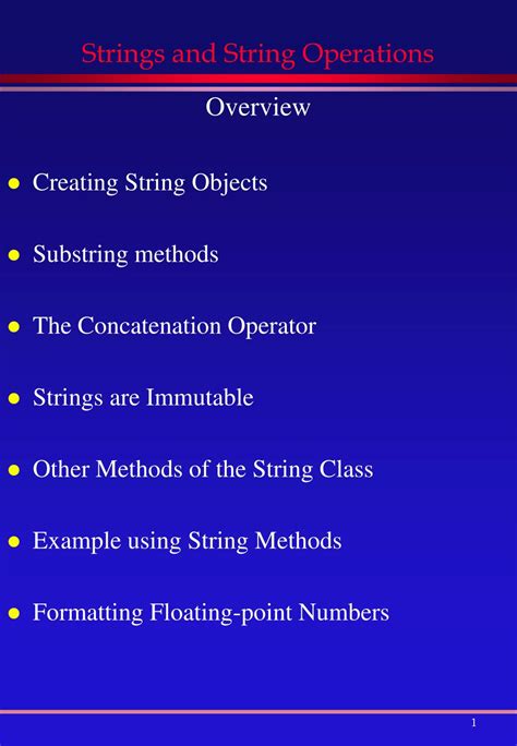 Ppt Strings And String Operations Powerpoint Presentation Free