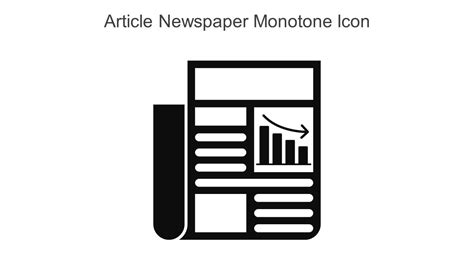 Article Newspaper Monotone Icon In Powerpoint Pptx Png And Editable Eps Format PPT Slide