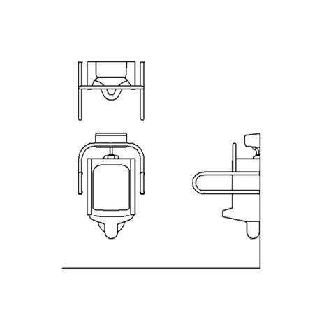 소변기 세트 B Ur Sb002 Library Magnicad Cad Block Free Download