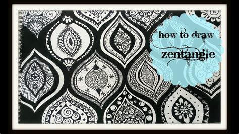 How To Draw A Zen Tangle Doodle YouTube