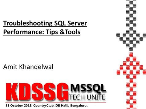 PPT Troubleshooting SQL Server Performance Tips Tools Amit Khandelwal PowerPoint