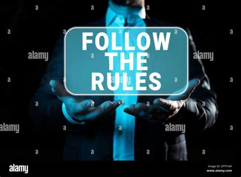 Writing Displaying Text Follow The Rules Word Written On Learn To