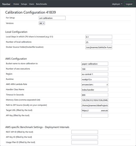 Calibration Configuration Page I Download Scientific Diagram