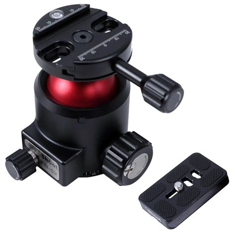 무거운 하중 볼 헤드 강력한 볼 헤드 카메라 퀵 릴리스 플레이트 파노라마 패닝 파노라마 베이스 최대 하중 30kg 삼각대