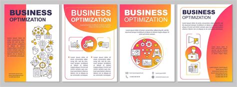 Business Optimization Brochure Template Layout Marketing Flyer