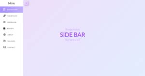 Javascript Sidebar Menu Free Code Demo