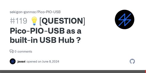 💡[question] Pico Pio Usb As A Built In Usb Hub · Issue 119 · Sekigon