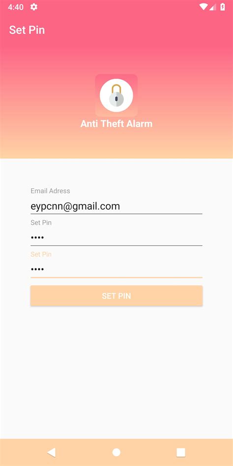 Anti Theft Alarm Android Source Code By Eypcnn Codester