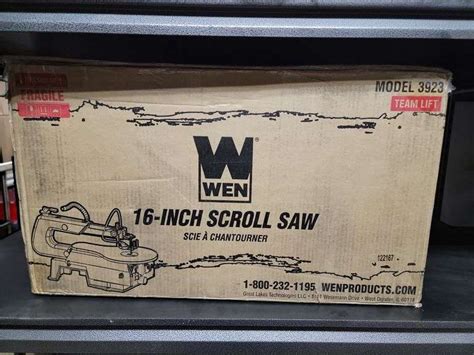 Wen 16 Scroll Saw Model 3923 Nib Dixons Auction At Crumpton