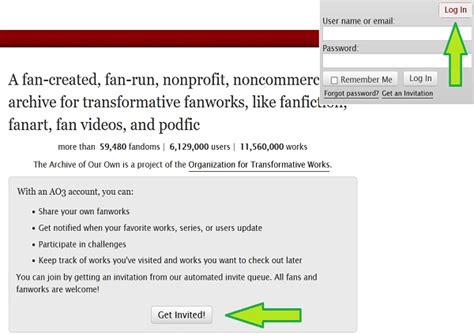 Ao3 Fanfiction Archive Of Our Own A03 Login Welcome