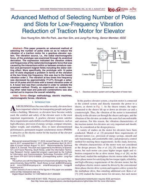 Pdf Advanced Method Of Selecting Number Of Poles And Slots For Low Frequency Vibration