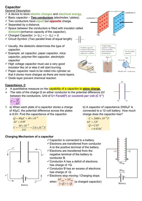 Capacitor Fis3062 Physics Ii Xmum Thinkswap