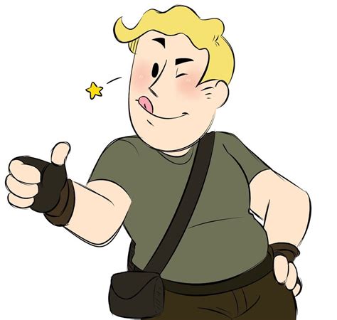 💛mk Doodle💛 — Vault Boy Is Still Real And He Punched Me In The